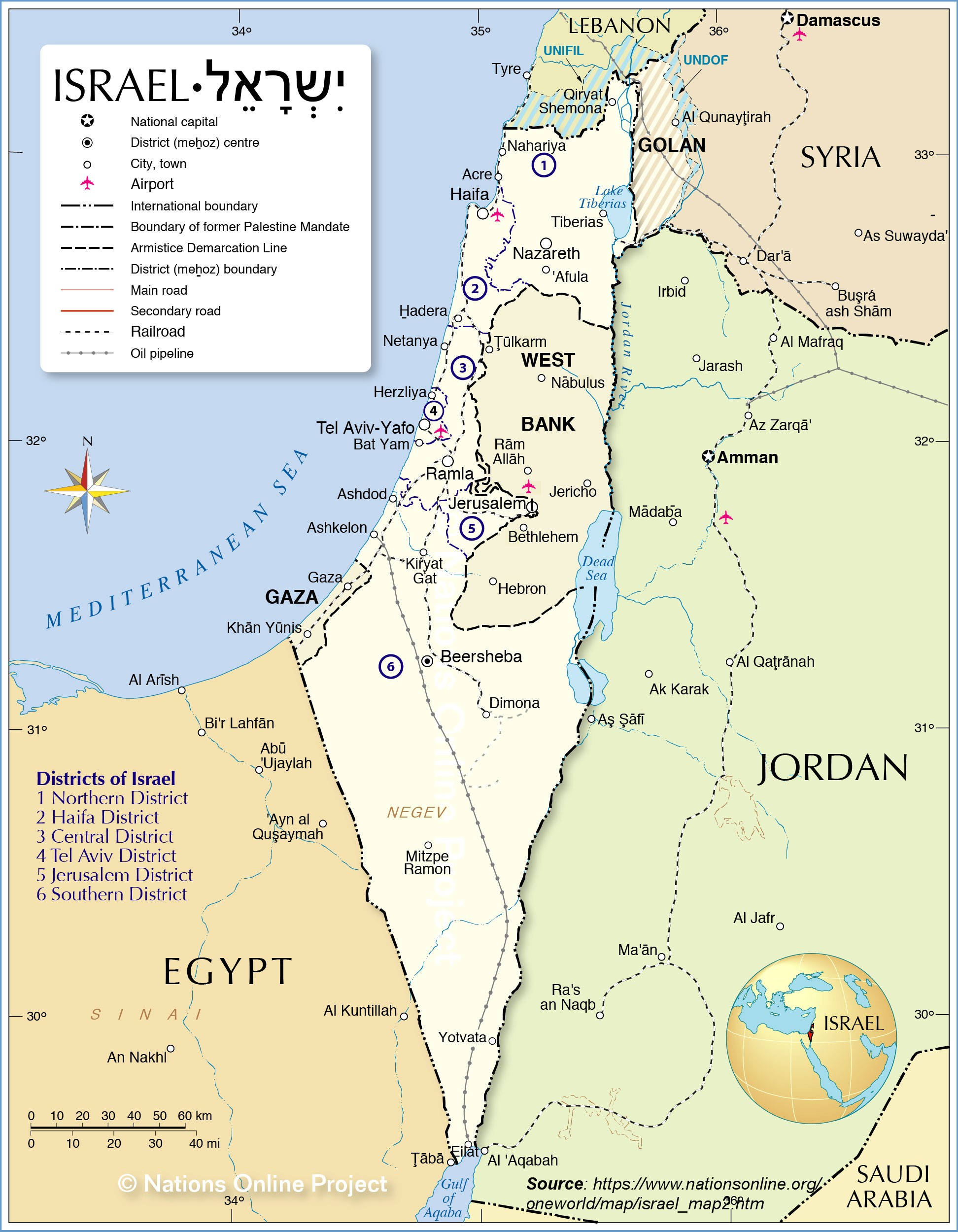 » How big is Israel?